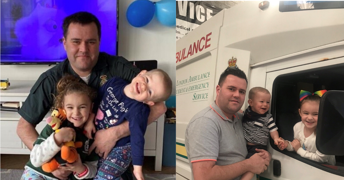 Paramedic dad spends Father’s Day alone to protect family from ...