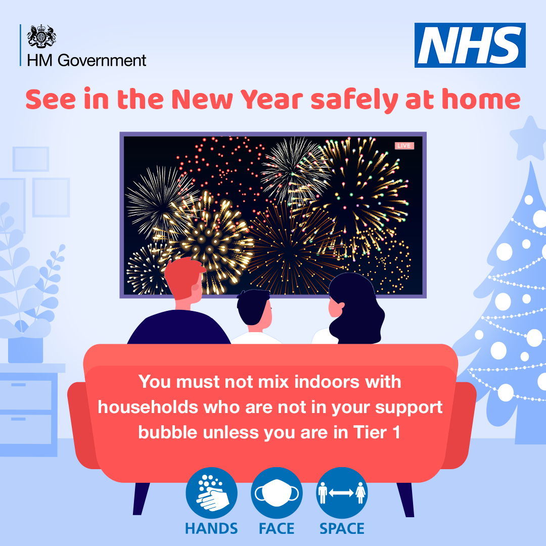 We urge Londoners to see in the New Year safely by staying at home ...