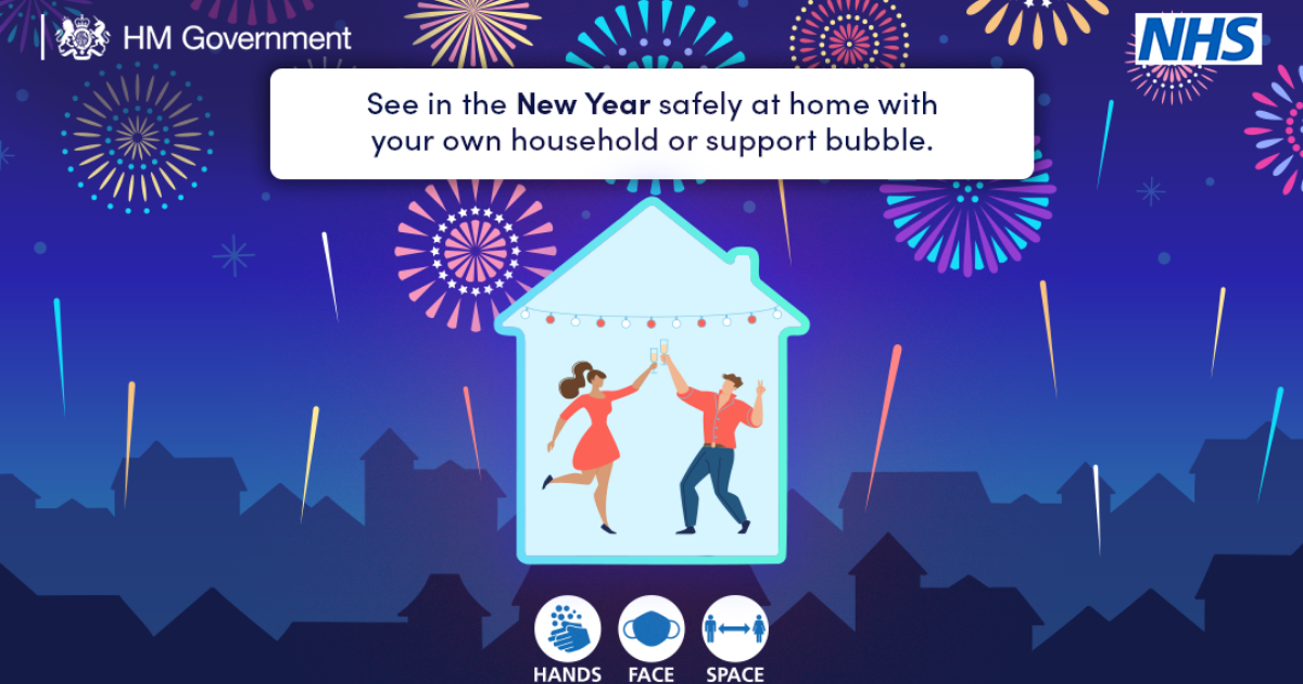 We urge Londoners to see in the New Year safely by staying at home ...