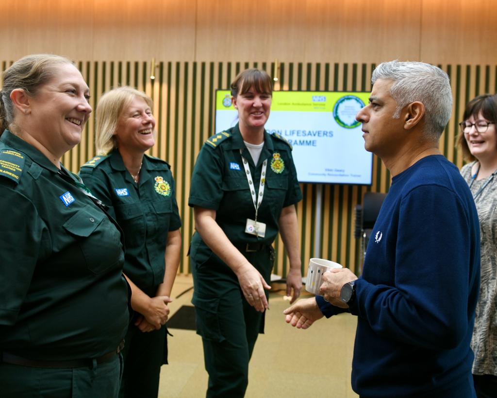 Sadiq Khan encourages all Londoners to learn CPR and defibrillation ...