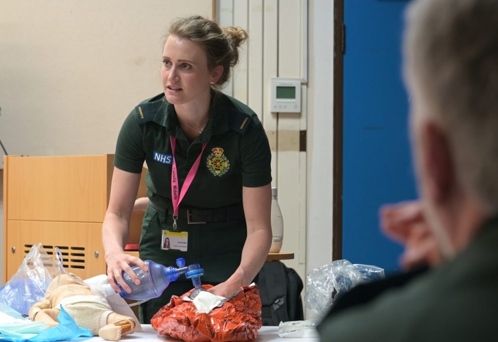 Baby girl introduced to paramedic who saved her life - London Ambulance ...