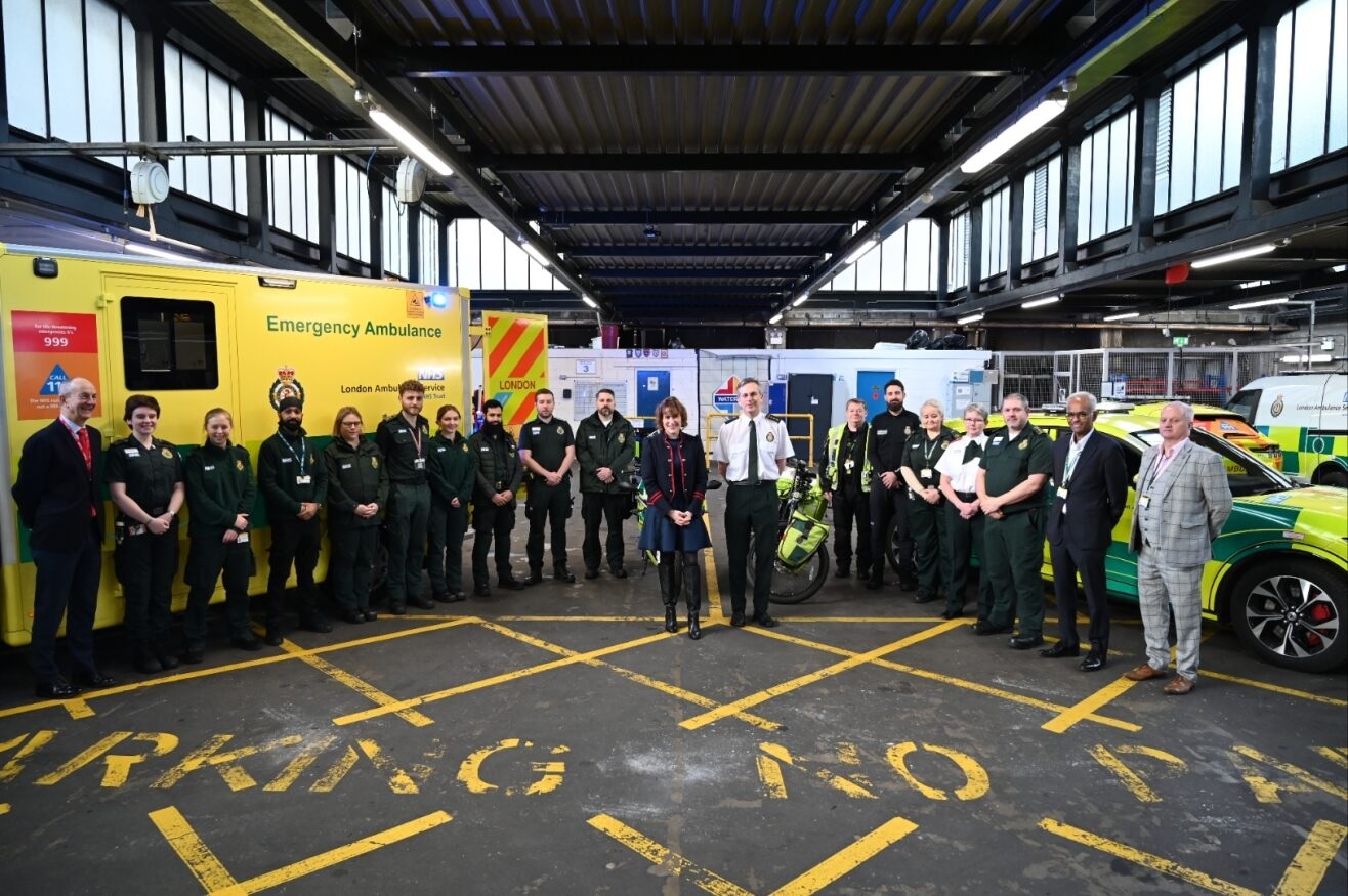 Health Secretary thanks frontline staff in first visit to ambulance ...