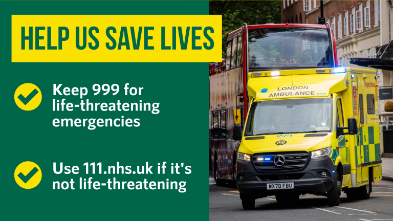 Calling 999 - London Ambulance Service NHS Trust