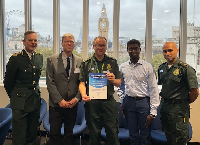 London Ambulance Service celebrates NHS Parliamentary awards win ...