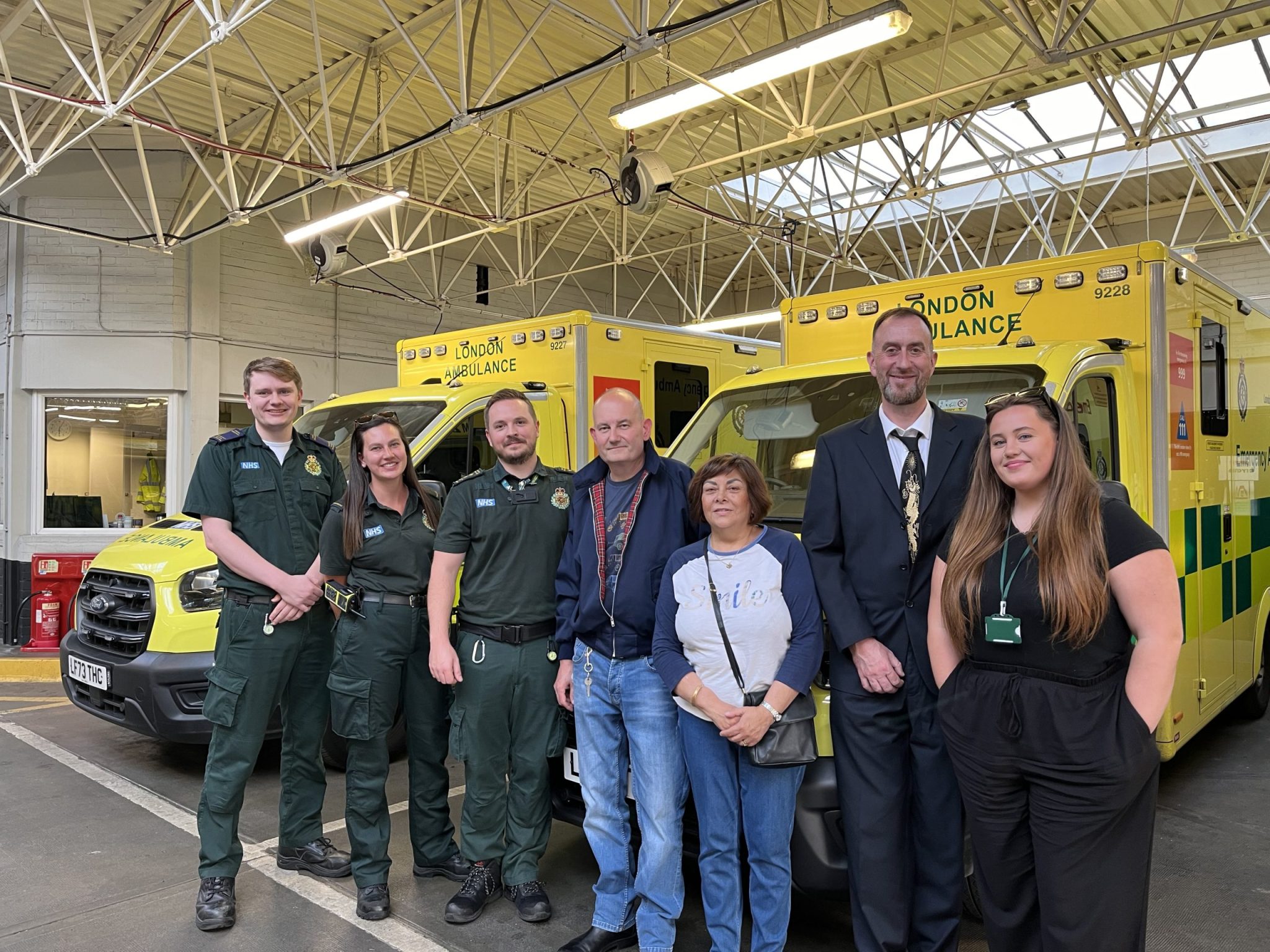 Black cab driver brought back to life raises thousands for life-saving ...