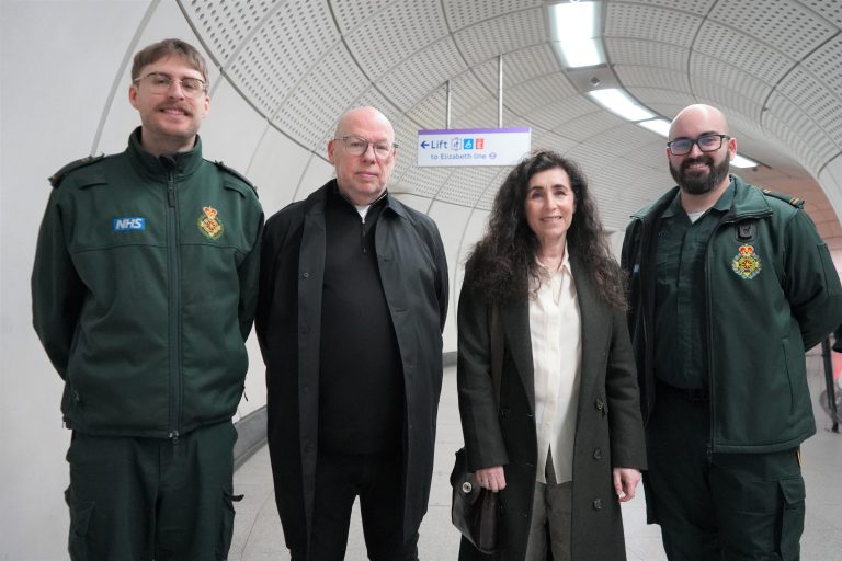 Tube passenger saved by bystanders and paramedics meets heroes who ...
