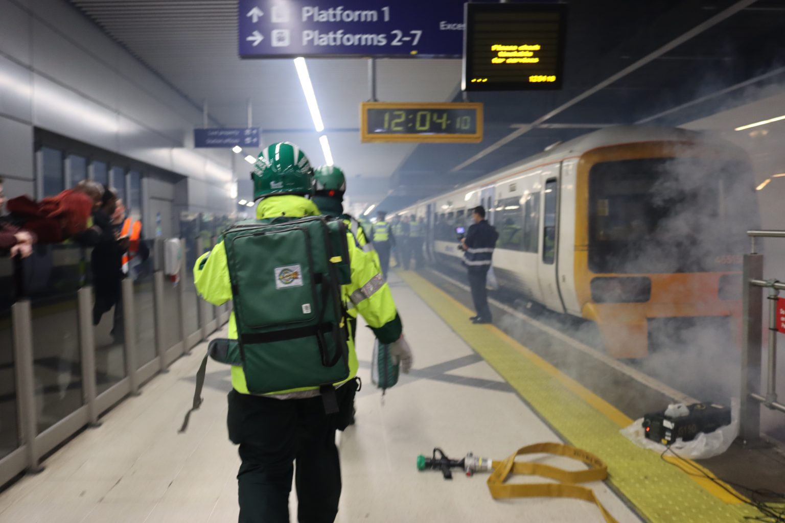 Paramedics treat patients during a harrowing terrorist attack and train ...