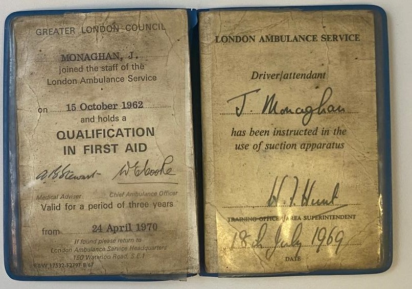 Irish paramedic follows in her grandfather’s footsteps by joining ...