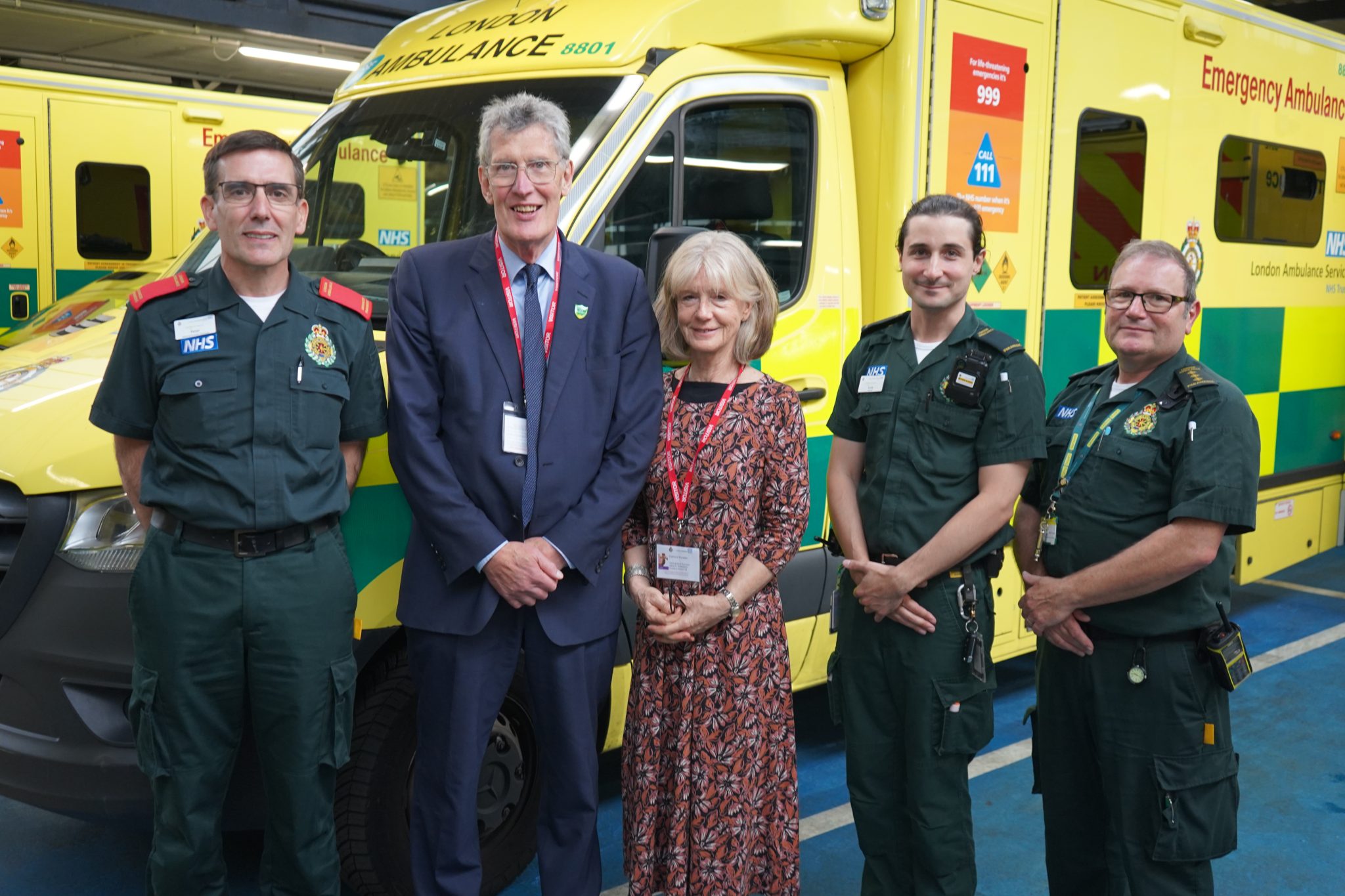 Lord Lieutenant thanks London Ambulance Service crews who helped save ...